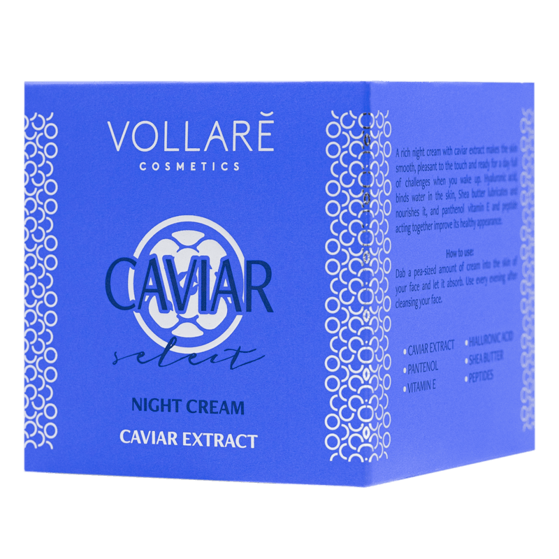 Vollare Caviar Bőrregeneráló éjszakai krém, 50ml - Aglaean Beauty Shop